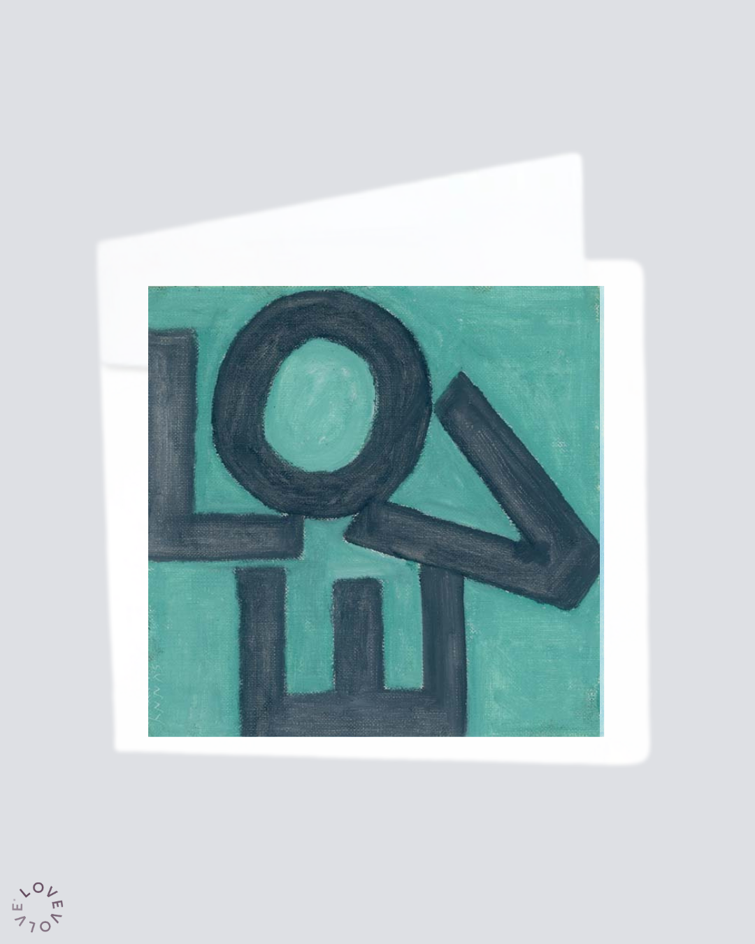 Individual LOVE Note Cards - Charcoal and Aqua– LOVEVOLVE