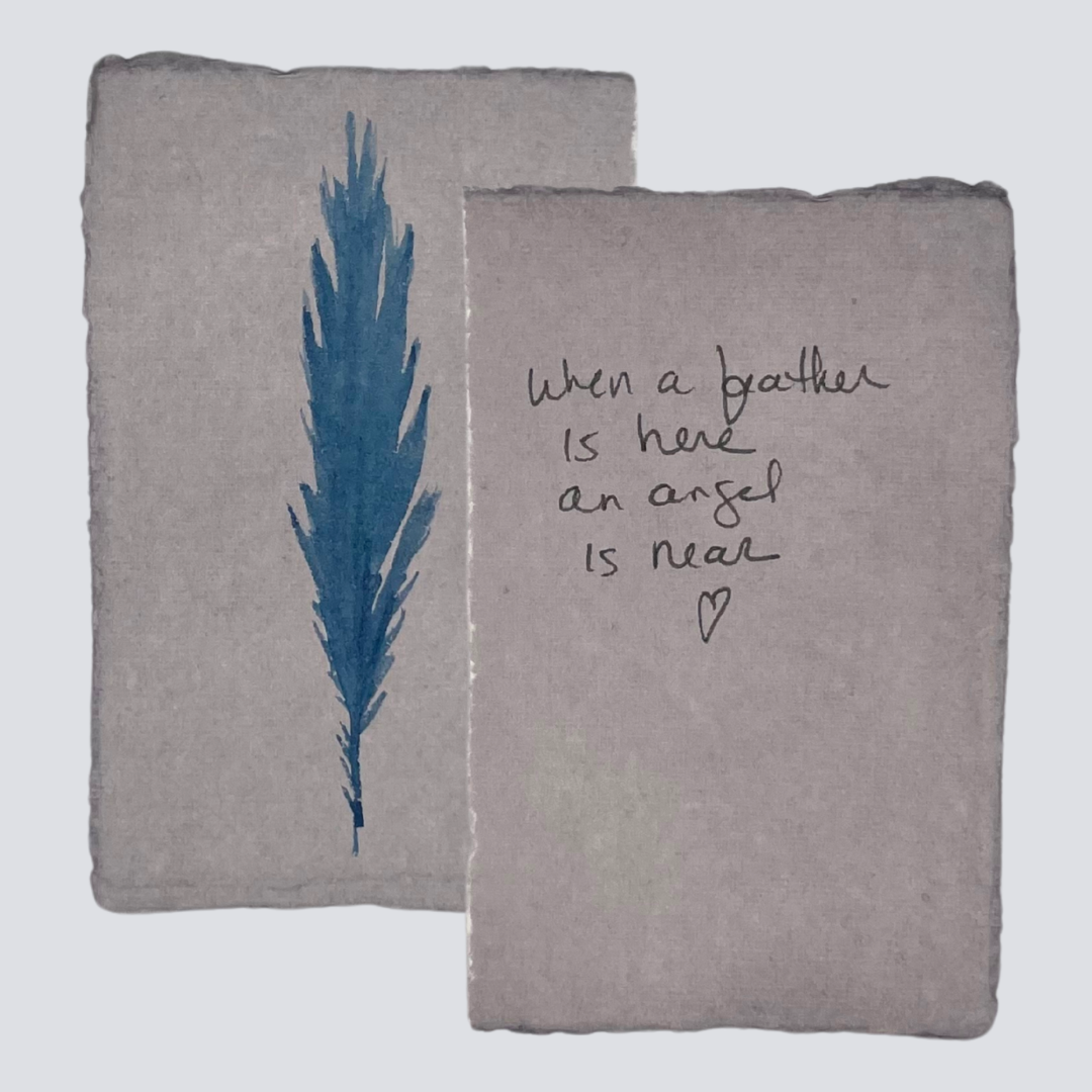 Large Cobalt Blue Angel Feather– LOVEVOLVE