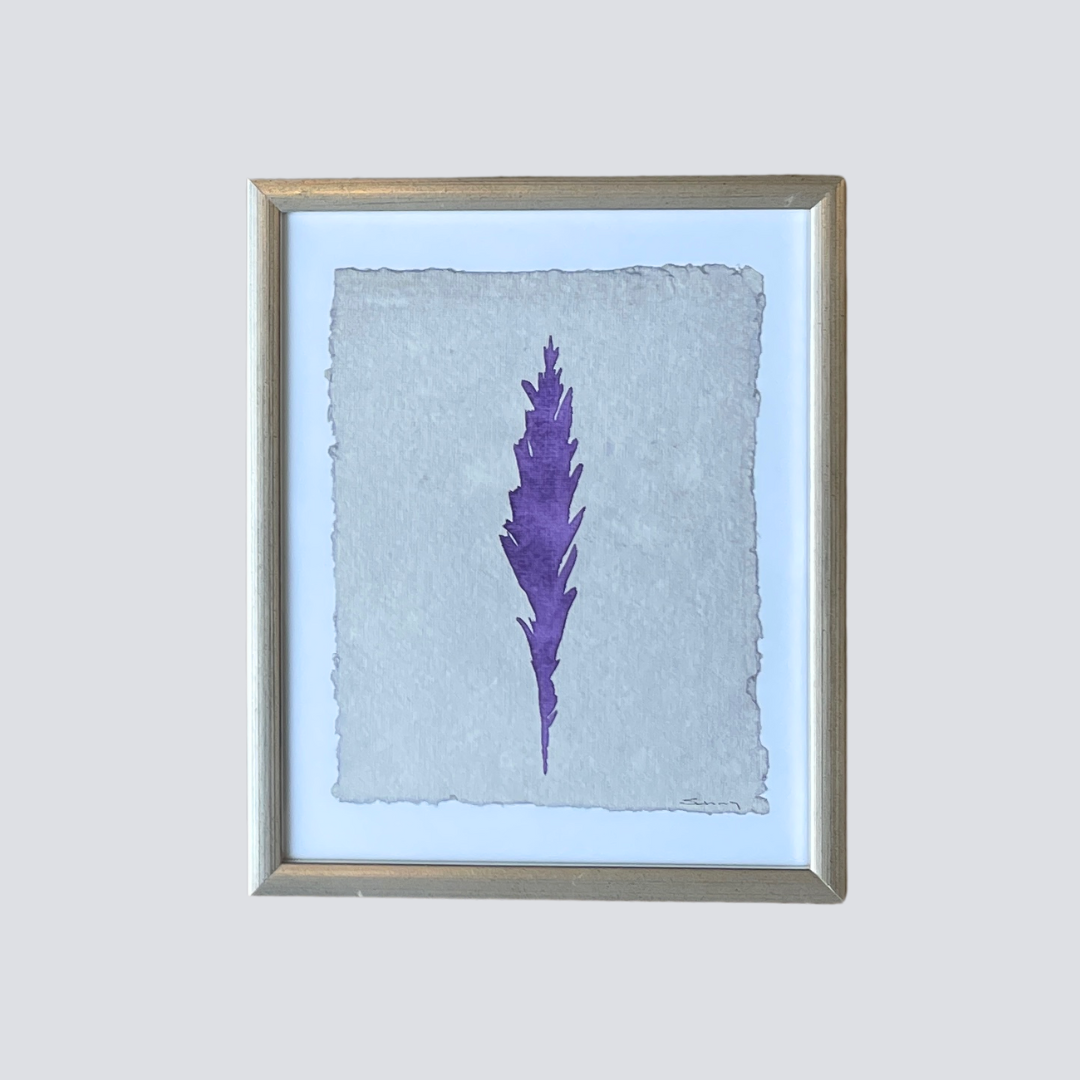 Framed Plum Angel Feather– LOVEVOLVE