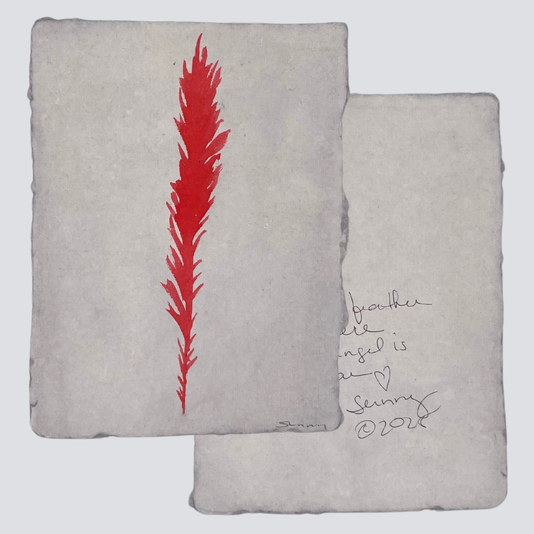 XL Poppy Red Angel Feather– LOVEVOLVE