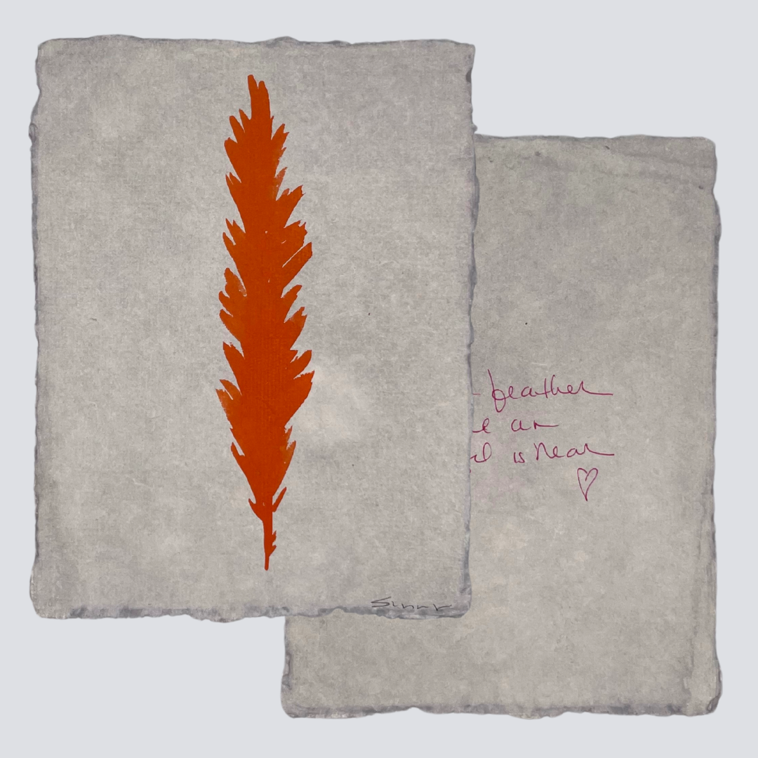 XL Spanish Orange Feather– LOVEVOLVE